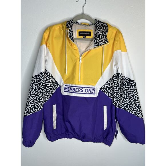 Members Only | Jackets & Coats | Members Only Sport Mens M 2 Zip Purple ...